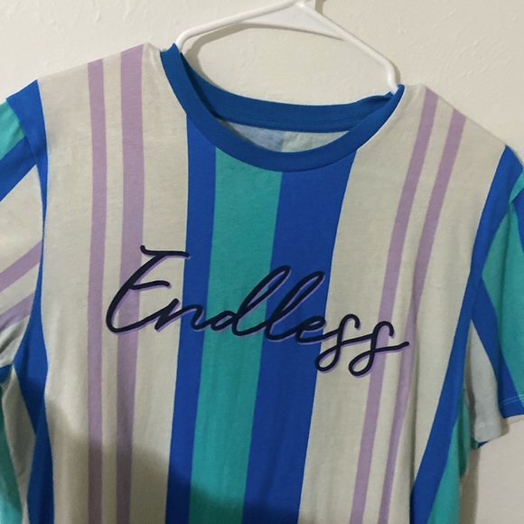 Shirts | Mens Striped Shirt Endless Graphic | Poshmark